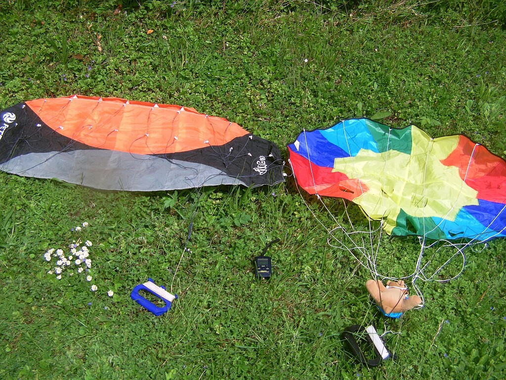 Comparison of the traction force of a static parachute kite and a ...